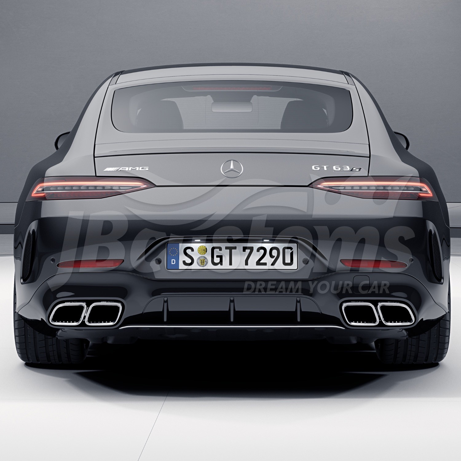 JBCustoms - GT 4-Door Rear Diffuser