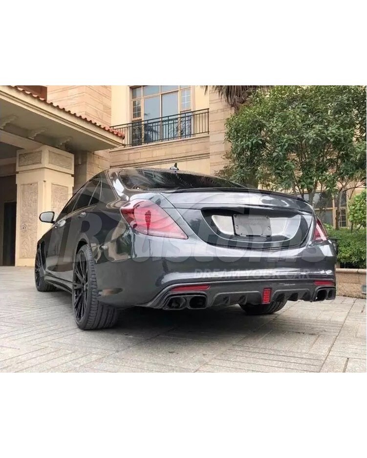 JBCustoms - Carbon Fiber Diffuser Type Brabus S-Class W222 (2014-2017)
