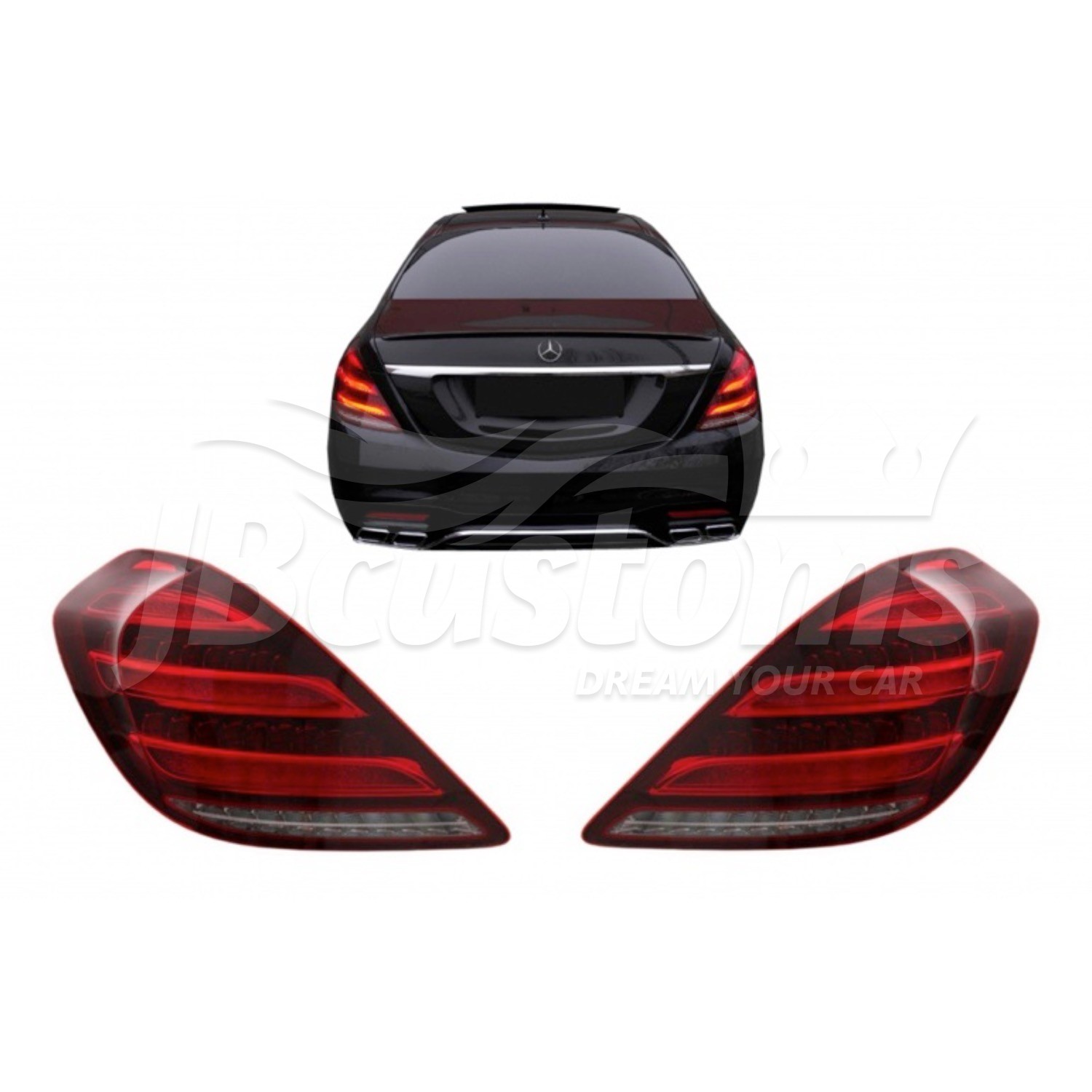 JBCustoms - Taillights Full LED Mercedes-Benz S-Class Sedan W222 Facelift (2018-2019)