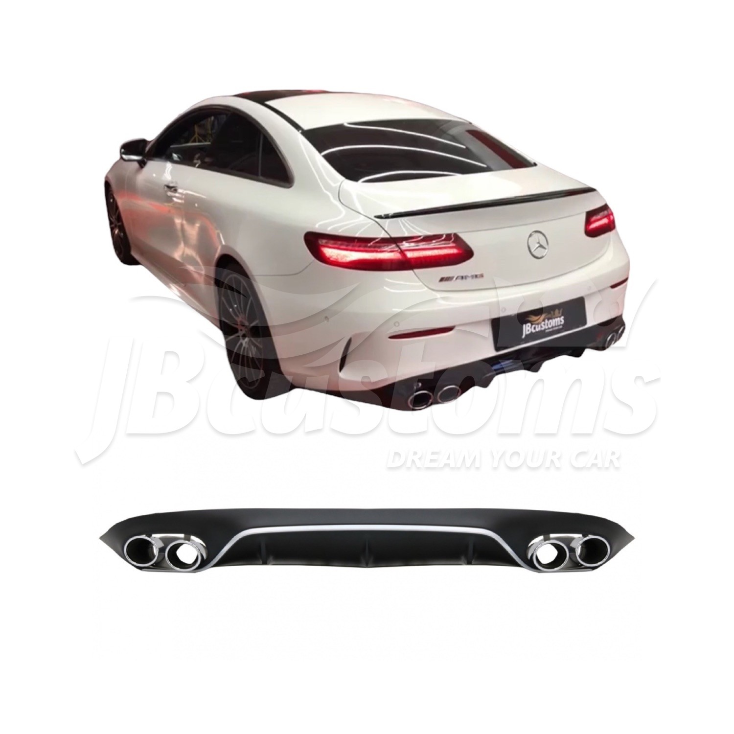 JBCustoms - Rear Diffuser Mercedes-Benz E53 AMG Coupé