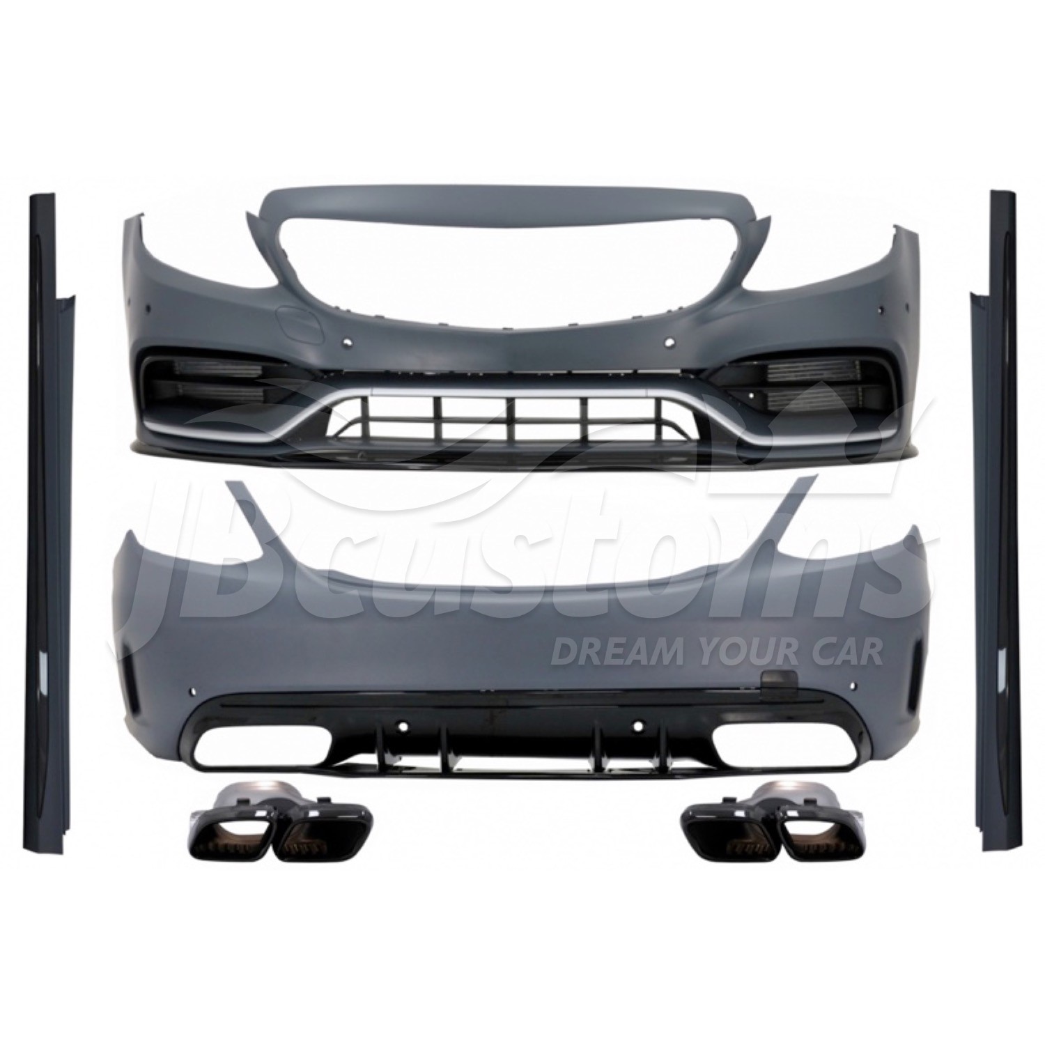 JBCustoms - Body Kit Mercedes-Benz C63s Edition 1 Sedan W205 Facelift (2019-2020)