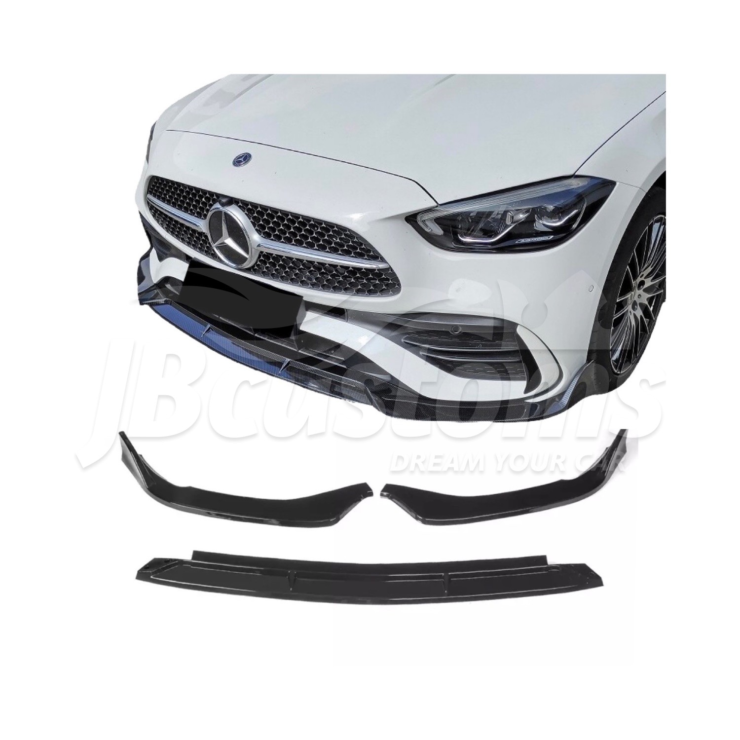JBCustoms - Spoiler Delantero Mercedes-Benz Clase C W206
