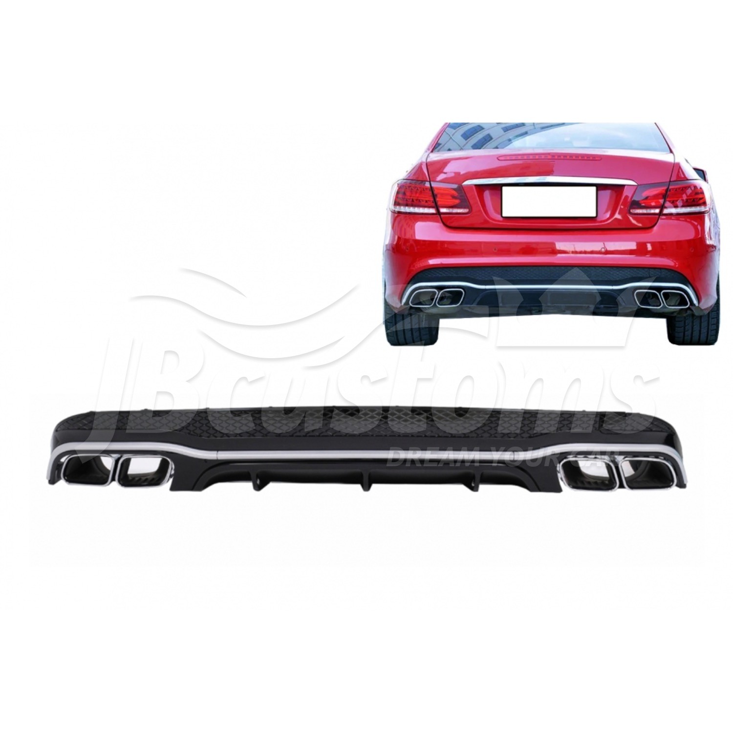 JBCustoms - Difusor Trasero E63 AMG