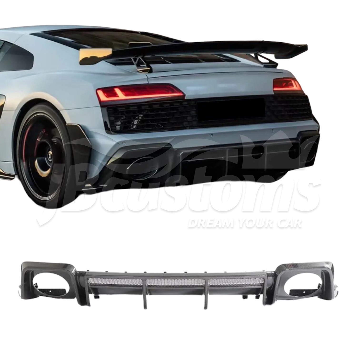 JBCustoms - R8 V10 GT Rear Diffuser