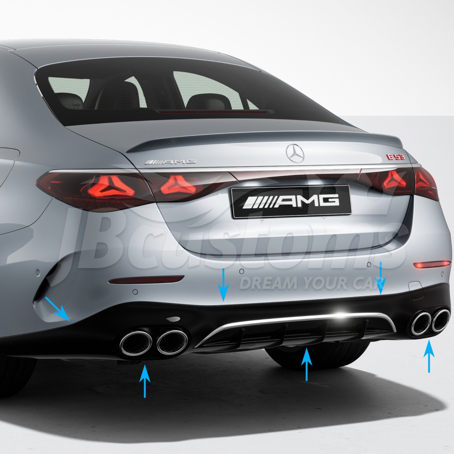 JBCustoms - E53 Rear Diffuser