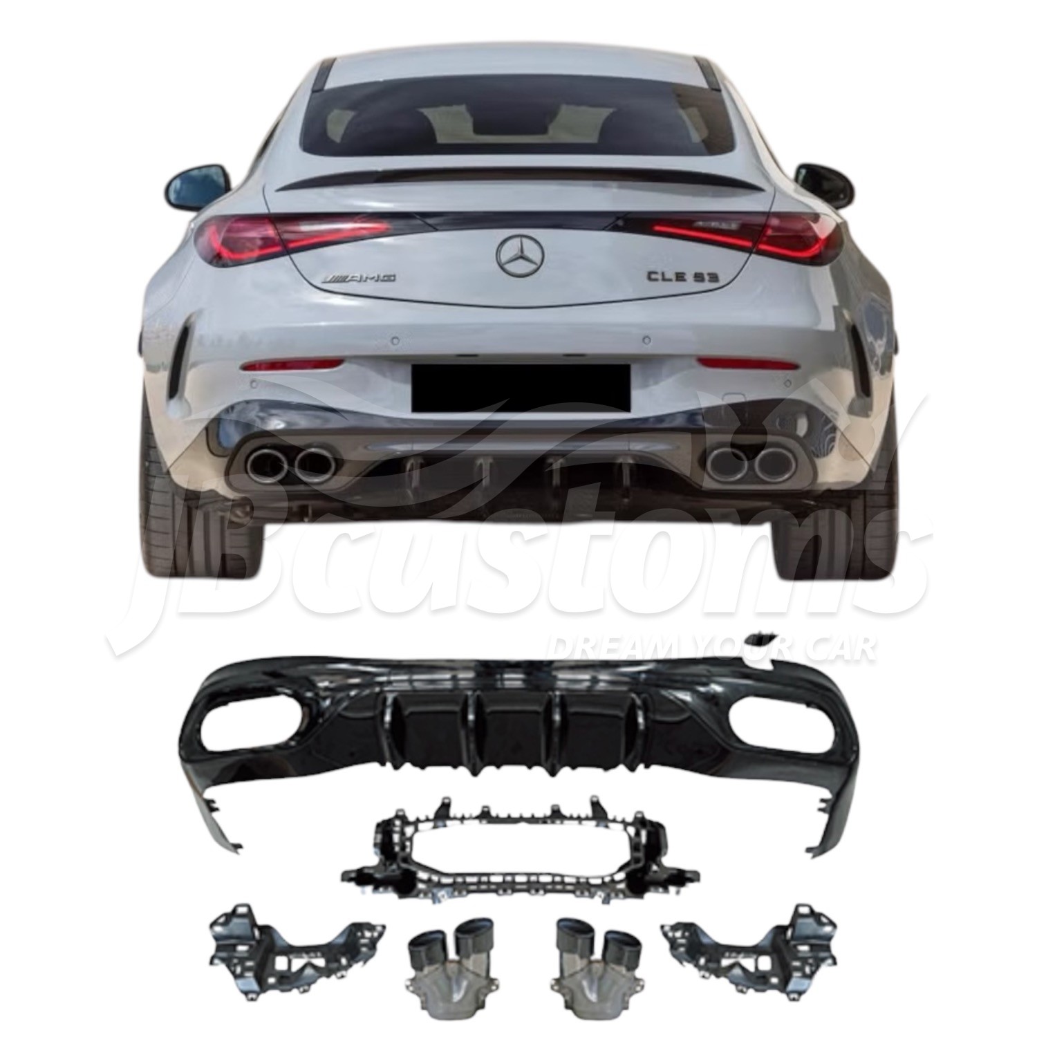 JBCustoms - CLE Rear Diffuser