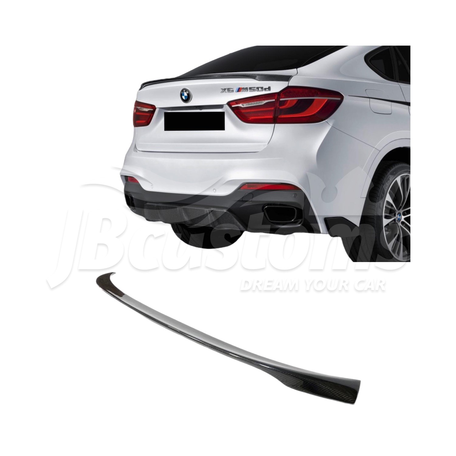 JBCustoms - Alerón Fibra de Carbono BMW X6 M Performance